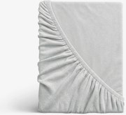Goldea froté elastické prostěradlo - světle šedé 90 x 200 cm