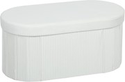 Skládací úložná lavice HOMCOM 76 × 38 × 35 cm – polstrované sedadlo se sametovým vzhledem a víkem, úložný taburet pro obývací pokoj, předsíň i ložnici