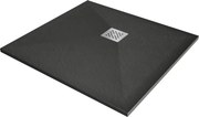 Mexen Stone+ kompozitní čtvercový sprchový kout 70 x 70 cm, antracit - 44717070
