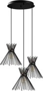 Černé závěsné svítidlo s kovovým stínidlem ø 63 cm Kirpi – Opviq lights