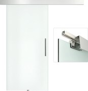 HOMCOM Skleněné Posuvné Dveře s Madlem, Jednostranně Satinované, 102,5 x 205 cm | Aosom