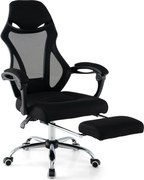 Costway Ergonomická kancelářská židle ze síťoviny s opěrkou nohou a výškově