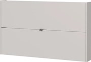 Krémový výklopný/závěsný botník v dekoru dubu 140x83x18 cm Ameca – Germania