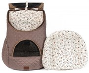 Muffin&Berry Cestovní batoh pro psy a kočky Hailey hnědý Velikost: S