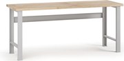 Dílenský pracovní stůl G7, buková spárovka, 2100 x 685 x 840 mm