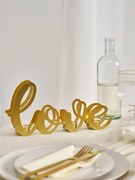 Sinsay - Dekorační svícen Love - zlatá