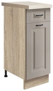 SMART s | dolní skříňka SC-1D | 30 cm | VÝBĚR KORPUSU a KOVÁNÍ | UNI dvířka | šedámat