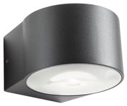 Redo 90061 Log, antracitové venkovní nástěnné svítidlo COB LED 6W 3000K, se svícením dolů