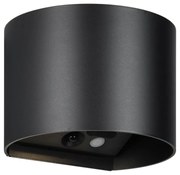 LED nástěnné venkovní svítidlo se senzorem pohybu na USB (výška 10 cm) Genie – Reality