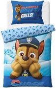 Bavlněné ložní povlečení Tlapková patrola - Paw Patrol - motiv policista Chase - 100% bavlna - 70x90 cm + 140x200 cm