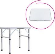 Kondela Skládací kempingový stůl, 60 cm, hliník/MDF, KEPI TYP 2