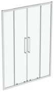 Ideal Standard i.Life - Posuvné sprchové dveře, čtyřdílné, 150 cm, silver bright/čiré sklo T4951EO