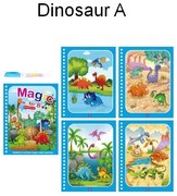 Montessori Magic Book vybarvovací knížka vodou Varianta: Dinosaur A
