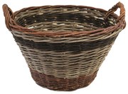 Lienbacher Proutěný koš na dřevo s držadly 38x47 cm 21.02.619.2