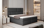 Eltap Čalouněná postel Florence s úložným prostorem Materiál a barva potahu: Inari 96 - tmavě šedá, Rozměr: 145x210