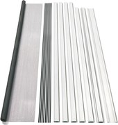 Livarno home Hliníkový dveřní rám se síťkou proti hmyzu, 100 x 210 cm (bílá)