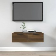 Nástěnná Skříňka Hnědý Dub 68 X 30 X 20 Cm Kompozitní Dřevo
