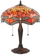 Endon 64093 - Stolní lampa Tiffany DRAGONFLY 2xE27/60W/230V pr. 41 cm