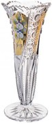 Broušená váza, Zlatá, Royal Crystal, 20,5 cm