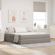 Postel s úložným prostorem a matrací Taupe 160 x 200 cm 3370239