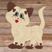 Montessori dřevěná vkládačka pro děti - KOČKA | SENTOP H016