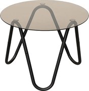 Kulatý odkládací stolek se skleněnou deskou ø 50 cm Ventana Round – Leitmotiv
