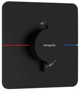 Hansgrohe ShowerSelect Comfort - Termostatická baterie pod omítku, matná černá 15588670