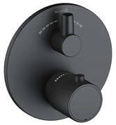Kludi Zenta SL - Termostatická baterie pod omítku, pro 2 spotřebiče, matná černá 388103945