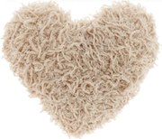 Dekorační polštářek ROMEO HEART 45x45 cm, béžový