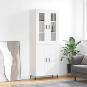 Skříň highboard bílá 69,5 x 34 x 180 cm kompozitní dřevo 3198353