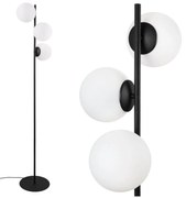 Stojací lampa Florence, 3x bílé skleněné stínítko, B