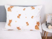 MK Lůžkoviny Bavlněný povlak na polštář Renforcé 50 x 70 cm - Lišky