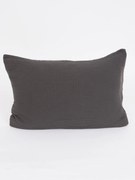 MK Lůžkoviny Mušelínový povlak na polštář 50 x 70 cm - Alexia Duo cappuccino/tmavě šedá