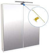 Comodo Zrcadlová skříňka Atica 70 ZS LED-G s osvětlením Any LED 30 G, zlatá