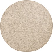 BT Carpet, Kusový koberec Wolly 102842 kruh, 133x133 (průměr) kruh, béžová, ložnice