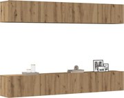 4dílná nástěnná TV skříňka Artisan dub 100 x 30 x 30 cm 3328946