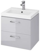 Cersanit - SET skříňka + umyvadlo, šedý lesk, LARA COMO 50, S801-212