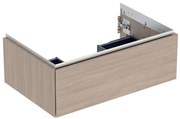 Geberit ONE - Umyvadlová skříňka 74x27x47 cm, 1 zásuvka, dub 505.072.00.5