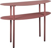 Vínový kovový konzolový stolek 28x90 cm Riqueza – Leitmotiv