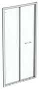 Ideal Standard Connect 2 - Skládací sprchové dveře 100 cm, silver bright/čiré sklo K9289EO