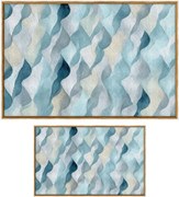 Modré koupelnové předložky v sadě 2 ks 60x100 cm – Foutastic