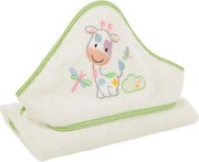 Osuška pro děti BABY 33 bílá / zelená
