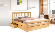 Postel z masivu K8 - buk 180 × 200 cm Buk natural