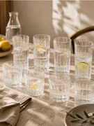 Sinsay - Sklenice s reliéfním vzorem 4 pack - clear