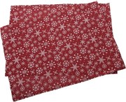 Látková prostírání v sadě 2 ks s vánočním motivem 32x45 cm Flakes – Dakls