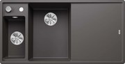 Blanco Axia III 6 - Silgranitový dřez, 100x51 cm, s ovládáním odtoku a příslušenstvím, InFino, šedá skála 524654