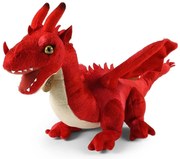 Rappa Plyšový drak 40 cm červený ECO-FRIENDLY