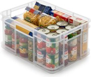 Keeeper Úložný box pro domácnost i dílnu, BRUNO XL, 28L, 43 x 35 x 24 cm, transparentní