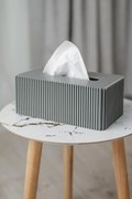 BOX SETA - Designový box na jednorázové kapesníčky, kamená šeď