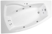 Arttec Thaleila Surf 160 x 105 cm vana hydromasážní akrylátová levá PAN04404